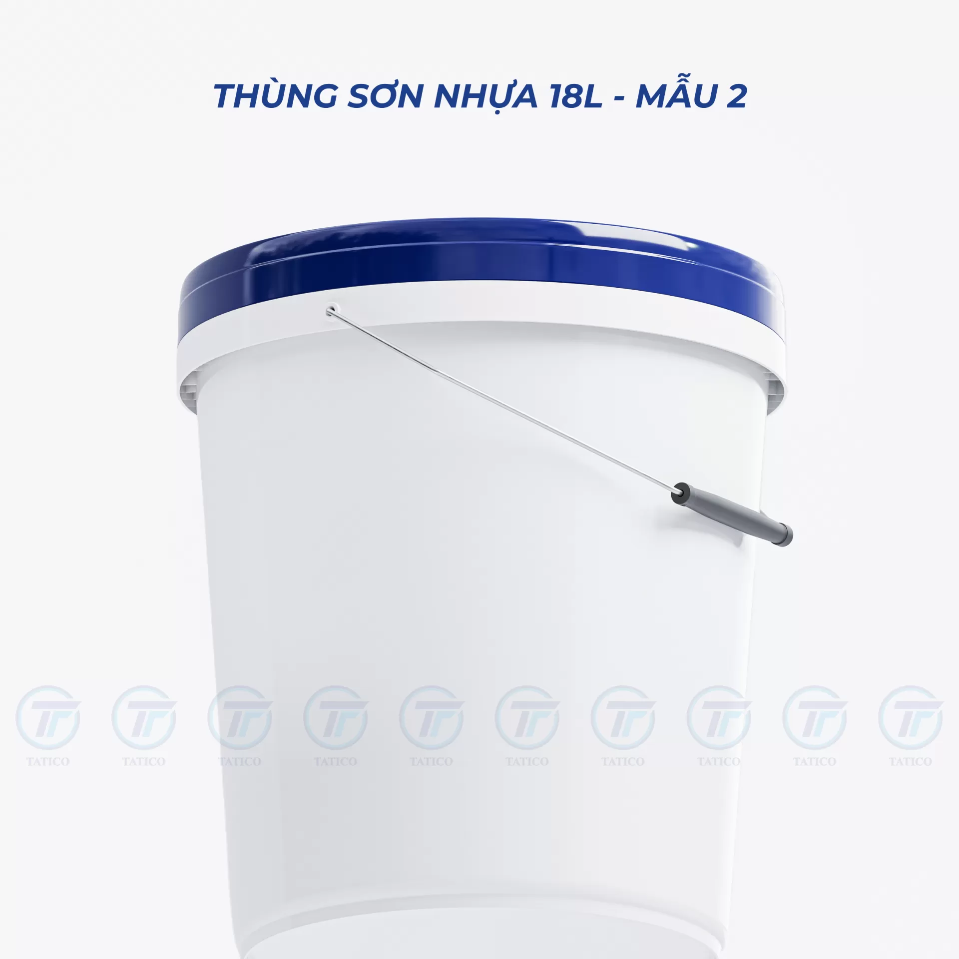 18L plastic paint bucket - multi-open lid