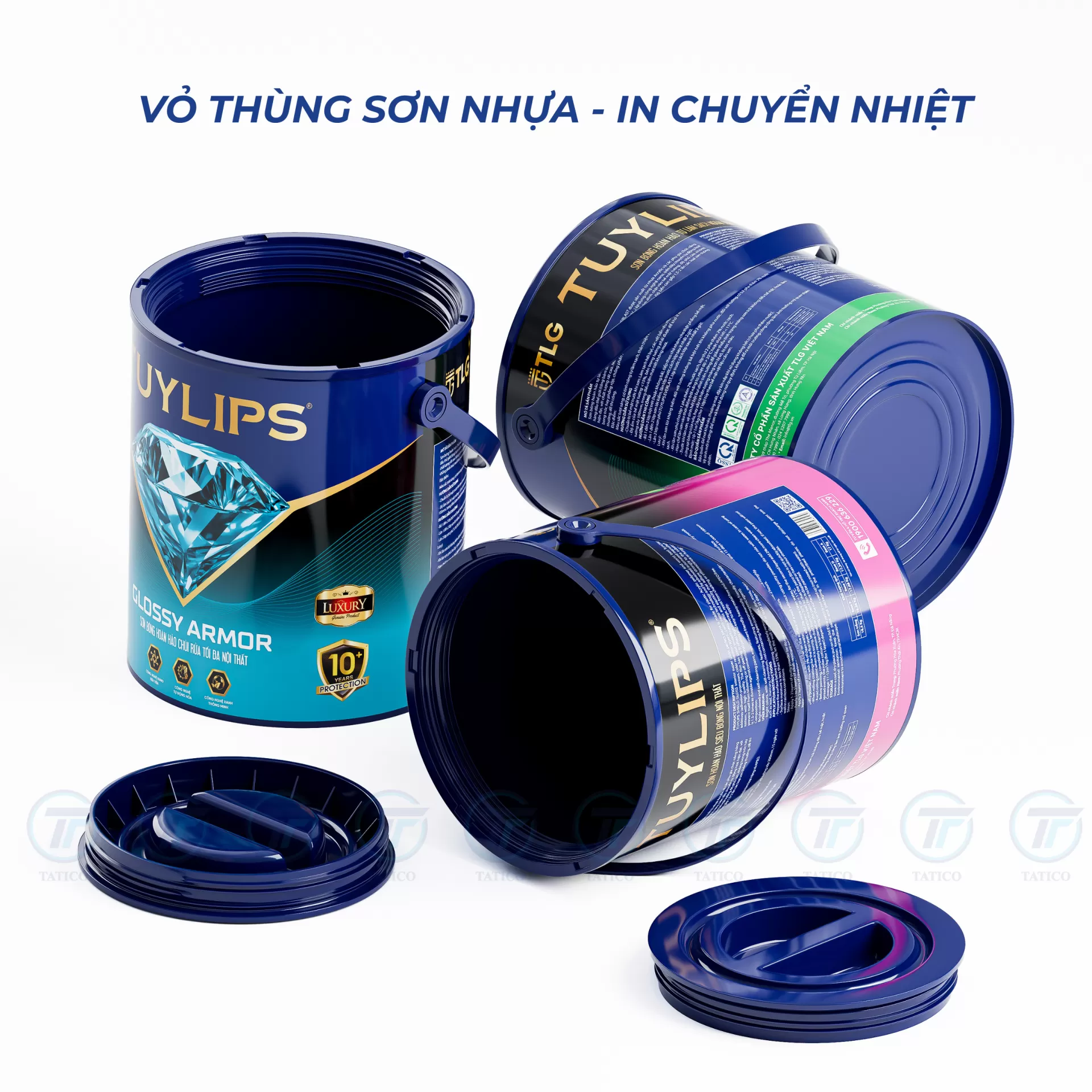 Tatico plastic paint bucket cover has an exclusive model with heat ...